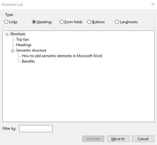 Structure | Calderdale Accessibility guidance
